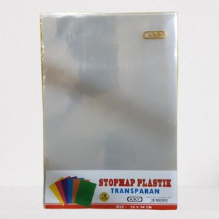 Jual KIKY Map L Stopmap Plastik Transparan Putih Bening Ukuran Folio F4 ...
