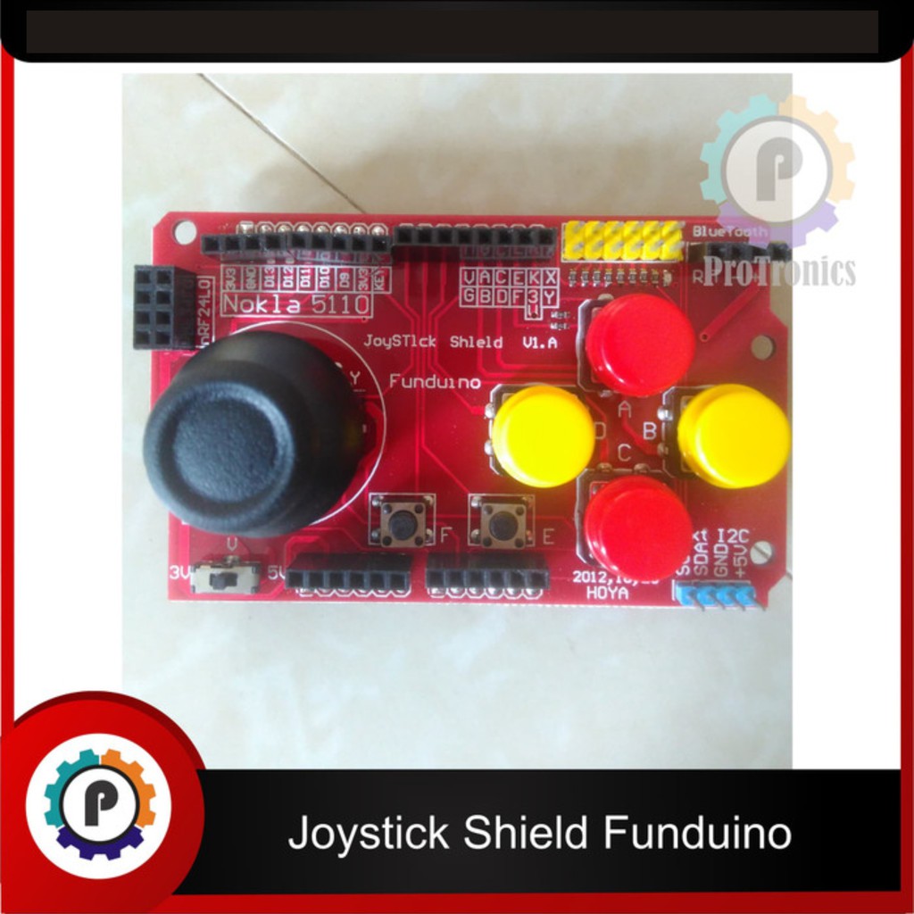 Jual Joystick Shield Gamepad Funduino For Control Arduino Uno / Mega ...