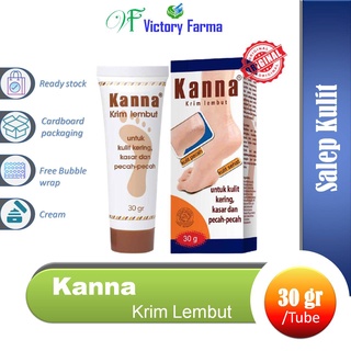 Jual Kanna Krim Lembut Tube 30 gr / Salep tumit pecah pecah | Shopee ...