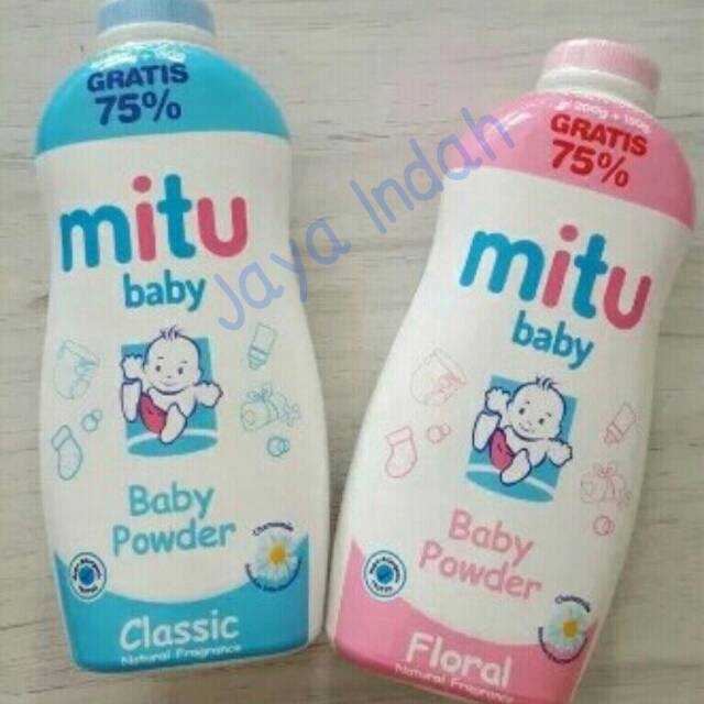Jual mitu baby powder 200g + 100g / bedak bayu mitu | Shopee Indonesia