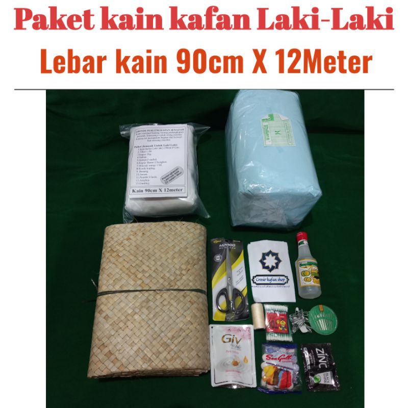 Jual Paket kain kafan laki-laki Lebar 90cm X 12meter | Shopee Indonesia