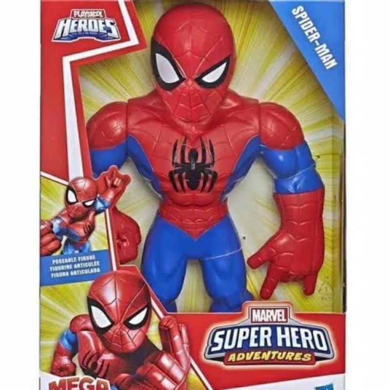 Jual playskool spiderman hasbro new marvel super heroes mega mighties ...