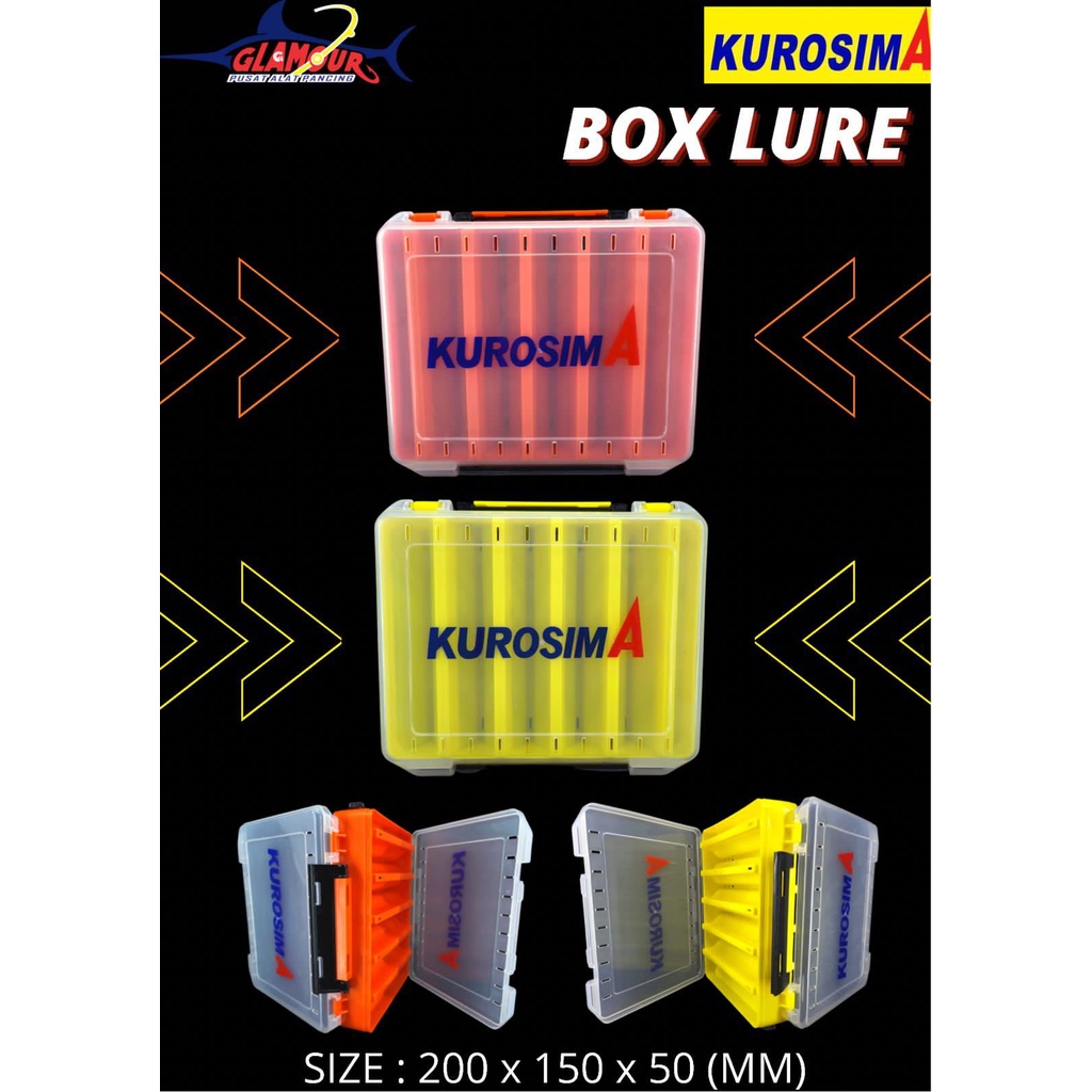 Jual BOX LURE / BOX UMPAN / KOTAK UMPAN / BOX KUROSIMA / BOX DOUBLE SLIDE | Shopee Indonesia