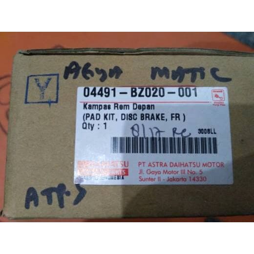 Kampas Rem Agya - Perumperindo.co.id