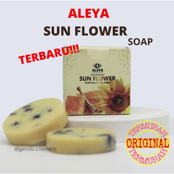 Jual SABUN SUN FLOWER ALEYA PLUS COLLAGEN & HONEY BPOM | SABUN ...