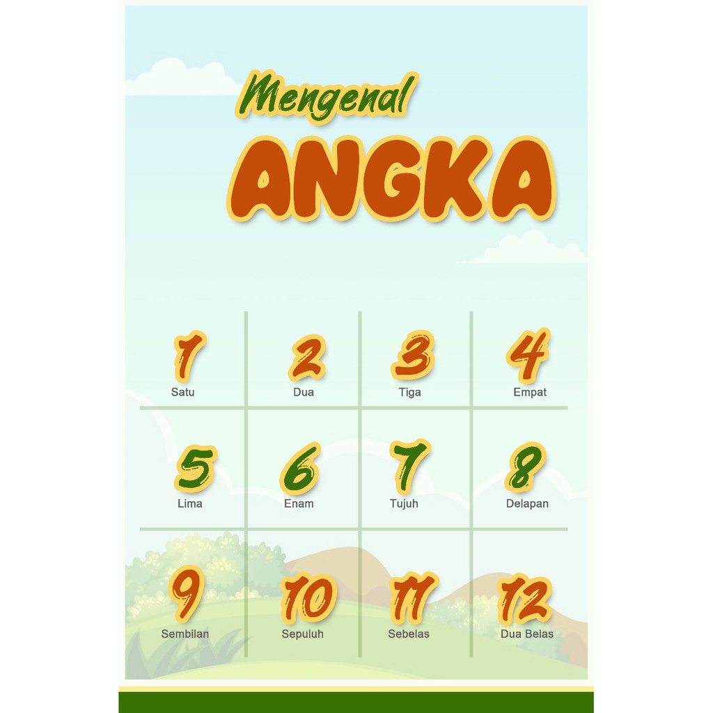 Jual Poster Mengenal Angka | Shopee Indonesia