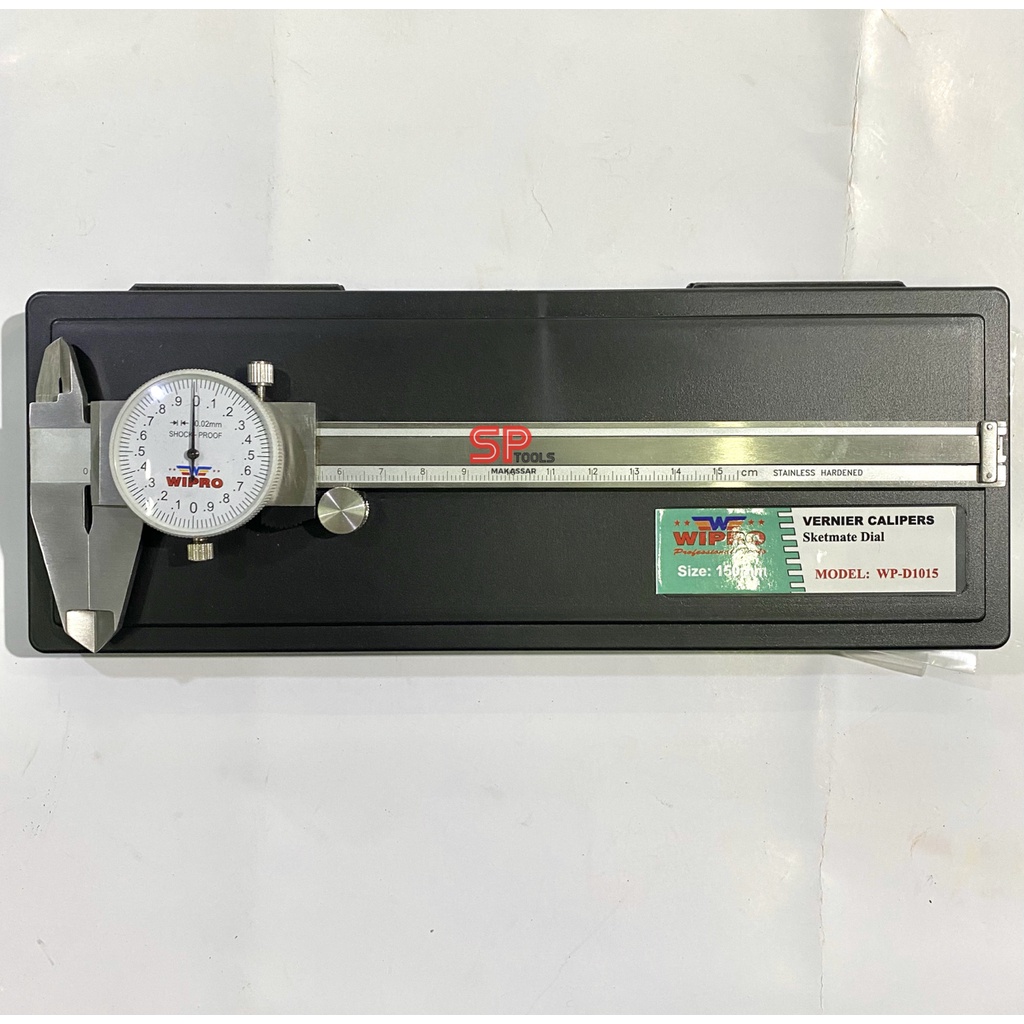 Jual SIGMA / SKETMAT 6" 6 INCH DIAL / VERNIER CALIPERS WIPRO WP-D1015 ...