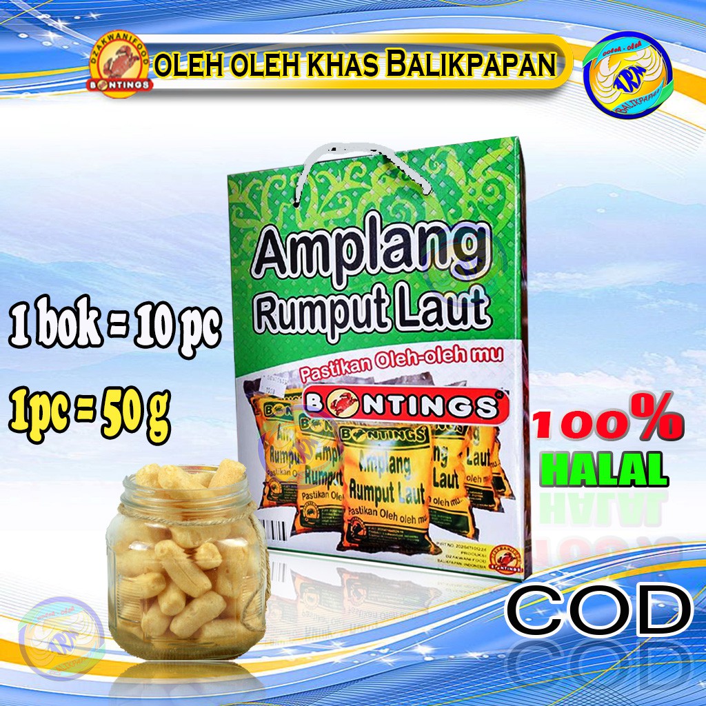 Jual snack amplang paket box makanan ringan sehat tanpa pengawet oleh ...