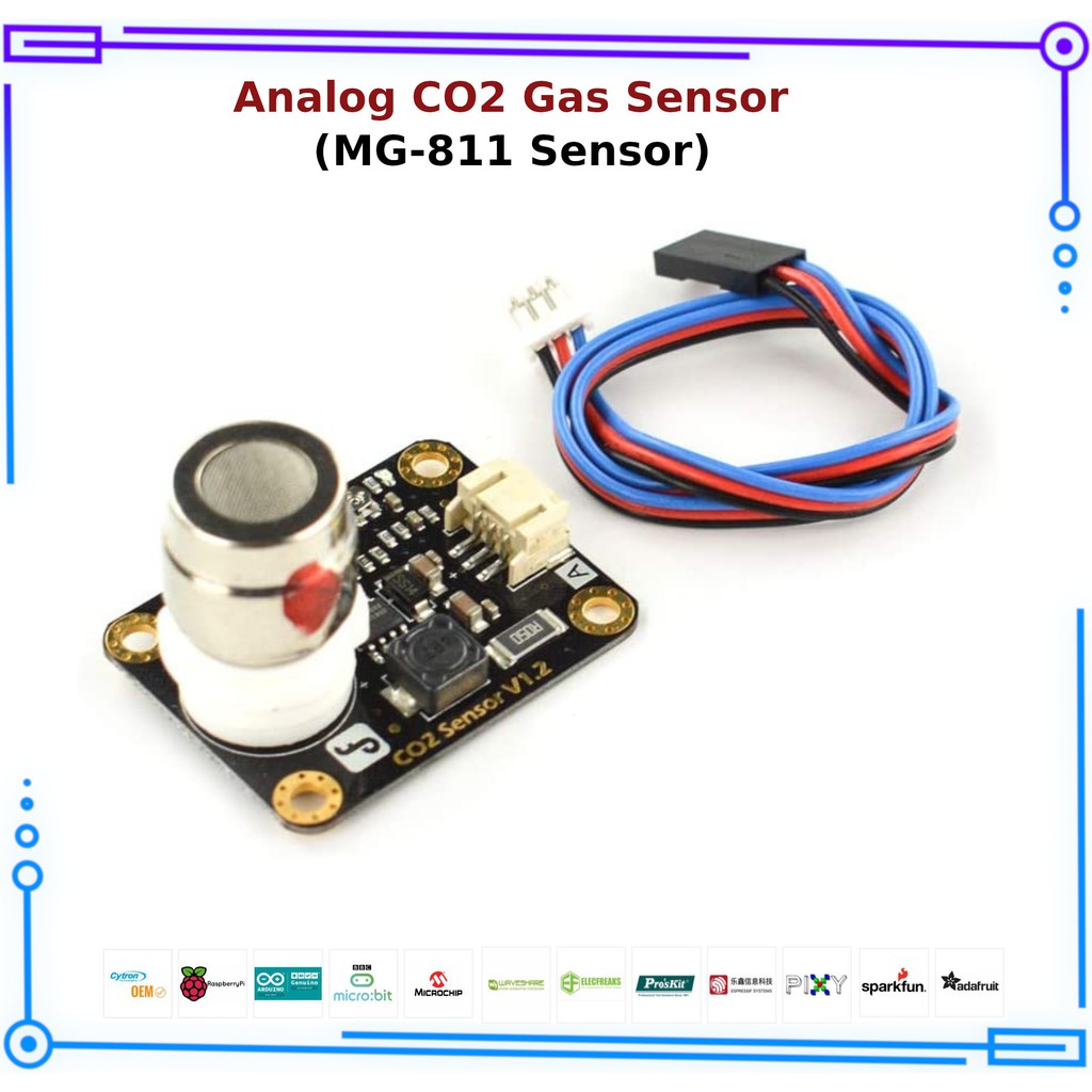 Jual Dfrobot Analog Co2 Gas Sensor For Arduino Mg 811 Sensor