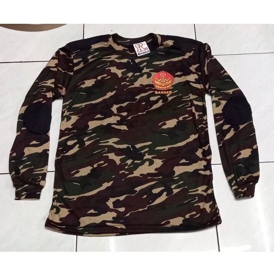 Jual Kaos Loreng Nasional Phh Doreng Banser Logo | Shopee Indonesia