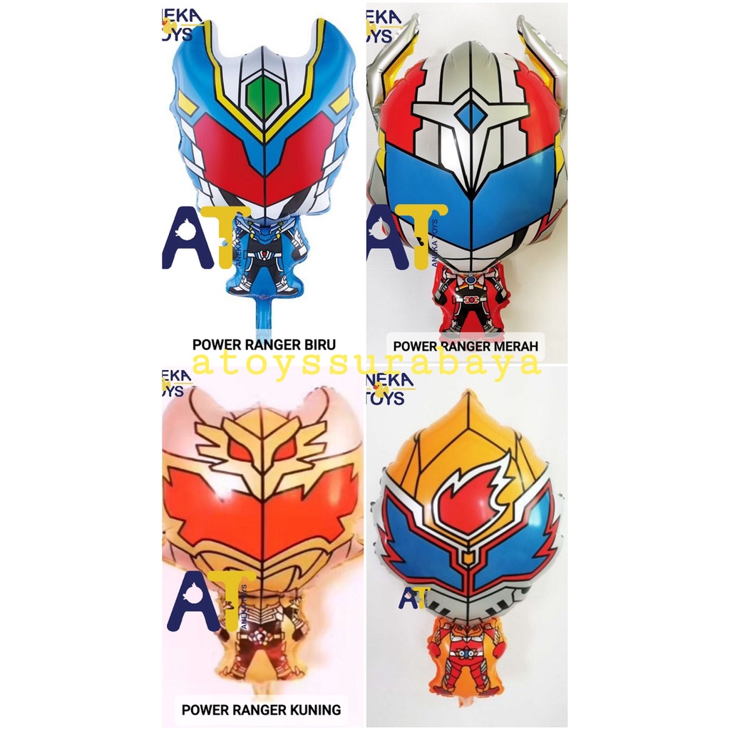 Jual ROBOT POWER RANGER KAMEN RIDER (BALON GAS/FOIL/TERBANG/KARAKTER ...