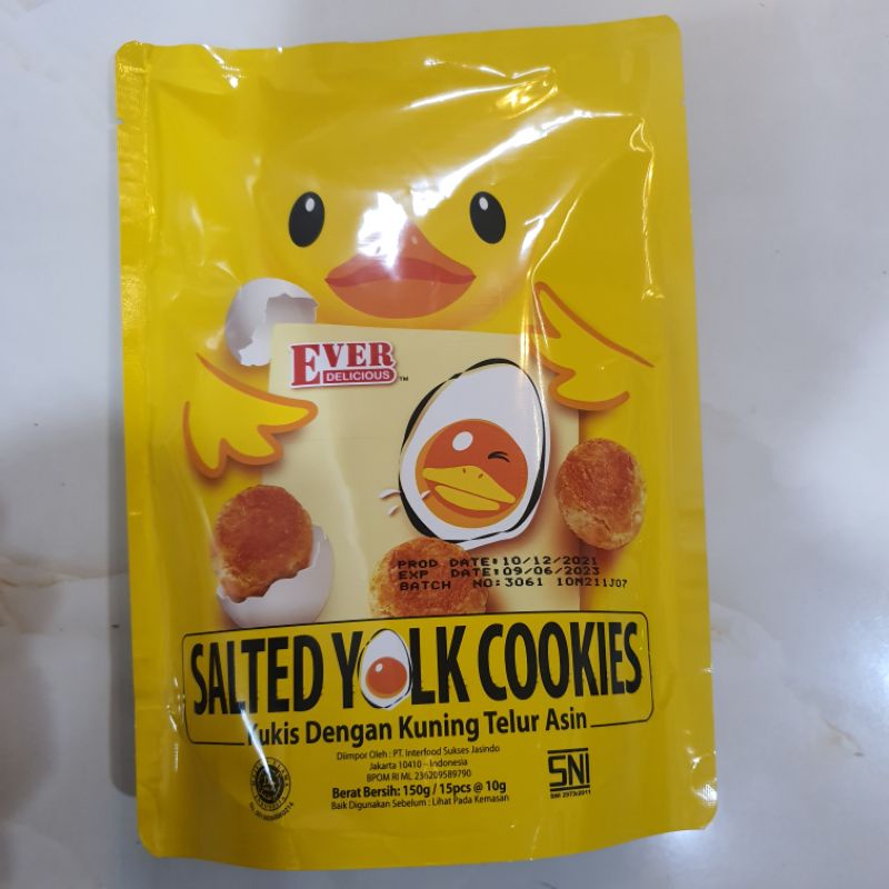 Jual Saltedy egg yolk cookies/biskuit telur asin EVER DELICIOUS 150 gr ...