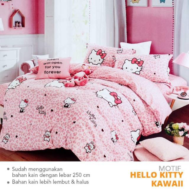 Jual Kain katun cvc hello kitty hawaii | Shopee Indonesia
