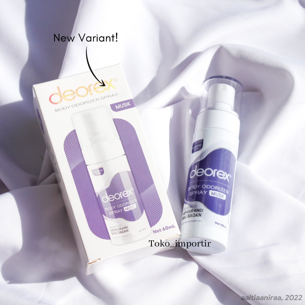Jual DEOREX BODY ODORIZER 60ML SPRAY / Bau badan / Deodorant / Bau ...