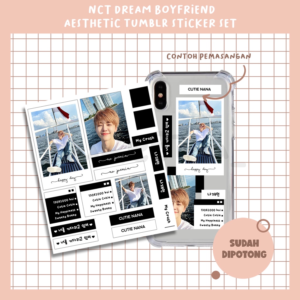 Jual Sticker Nct Dream Tumblr Boyfriend I Kpop Stiker Tumblr Aesthetic ...
