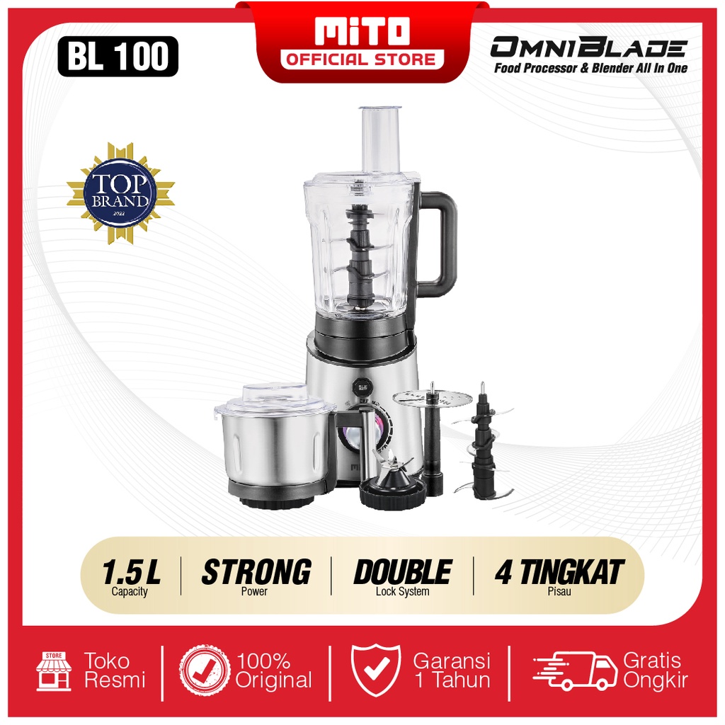Jual MITO Food Processor Omni Blade Blender Alat Penggiling dan ...
