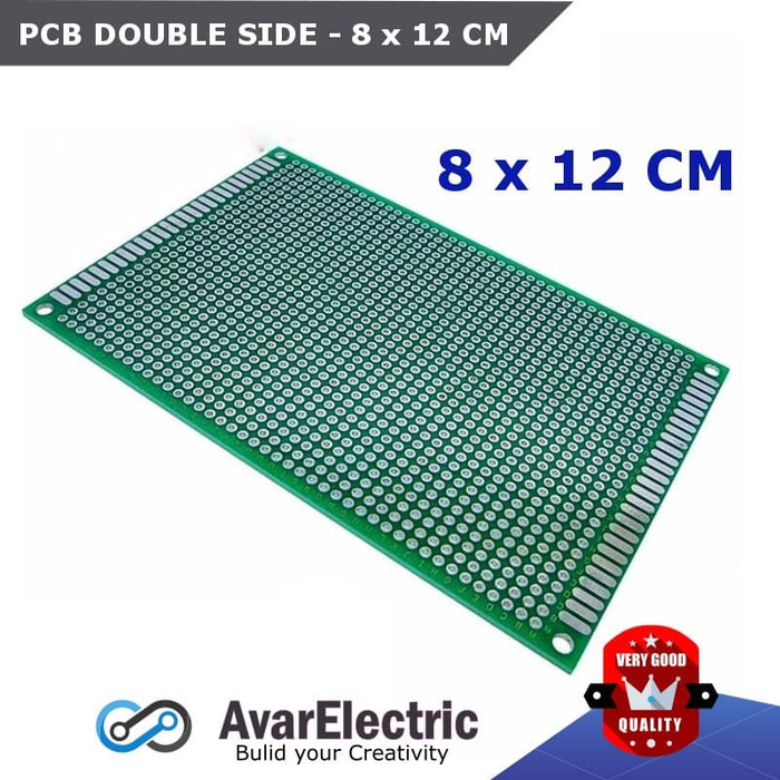 Jual PCB Dot Matrix Double Layer 8 x 12 cm Pitch 2.54 mm Dua Sisi ...