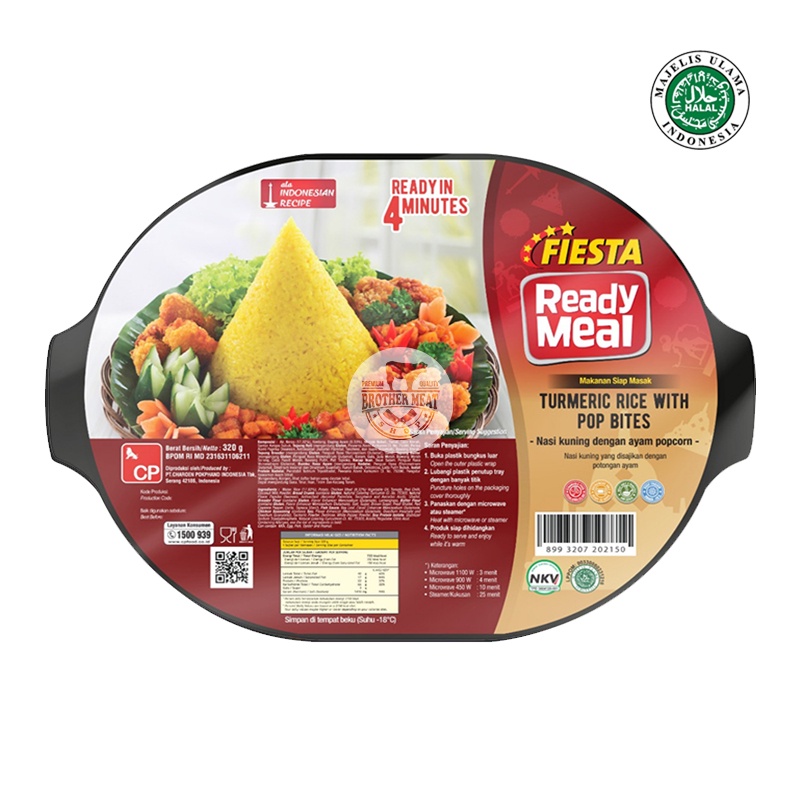 Jual FIESTA Ready Meal Turmeric Rice With Pop Bites 320gr Indonesia ...