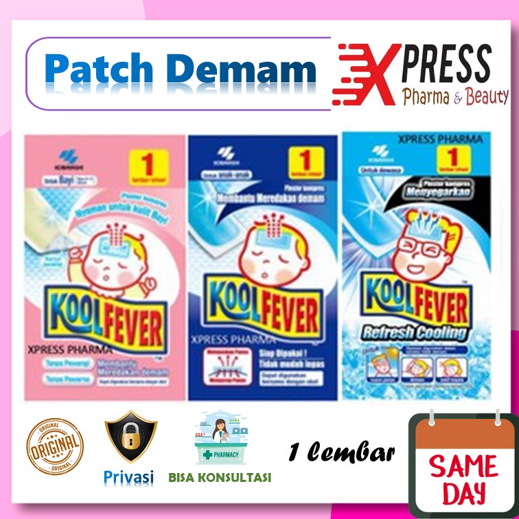 Jual ⚡XPRESS⚡ Kool Fever - Plester Kompres Byebye Bye Bye Demam ...