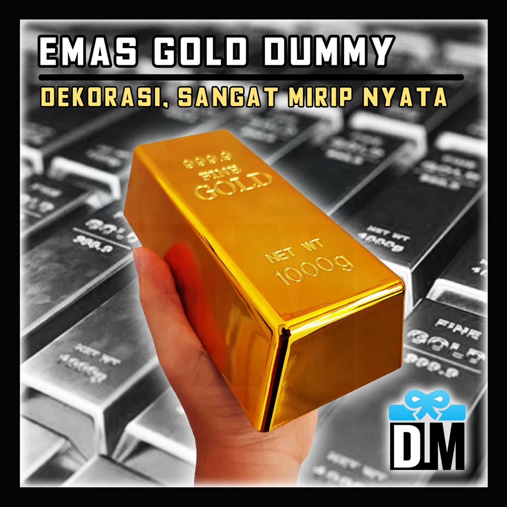 Jual Emas Dummy Dekorasi Replika Replica Emas Mainan Palsu Bohongan ...
