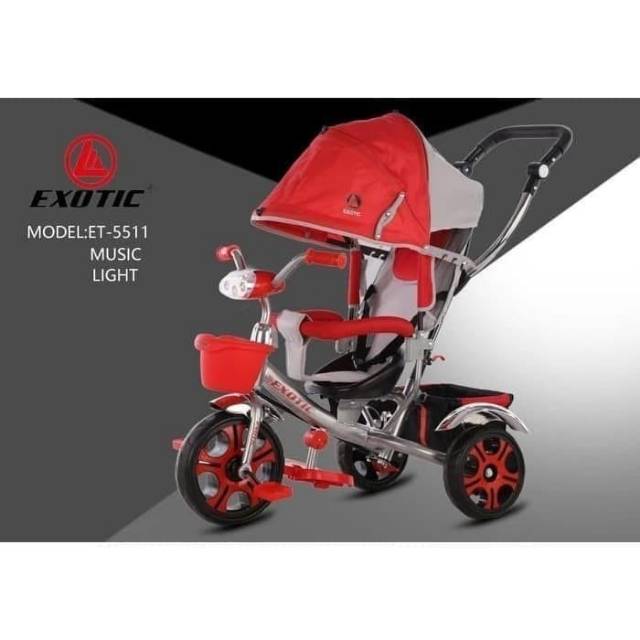 Jual Exotic Sepeda Anak Roda Tiga ET5511 | ET 5511 model Stroller ada ...