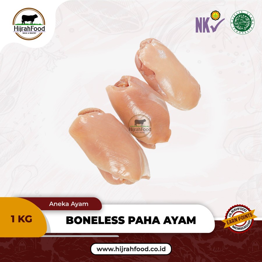 Jual Paha Ayam Boneless Tanpa Tulang | Fillet Chicken Thigh - (Qty. 1 ...