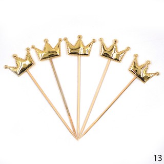 Jual TOPPER KUE BENTUK BINTANG / HATI / MAHKOTA UNTUK DEKORASI PESTA ...