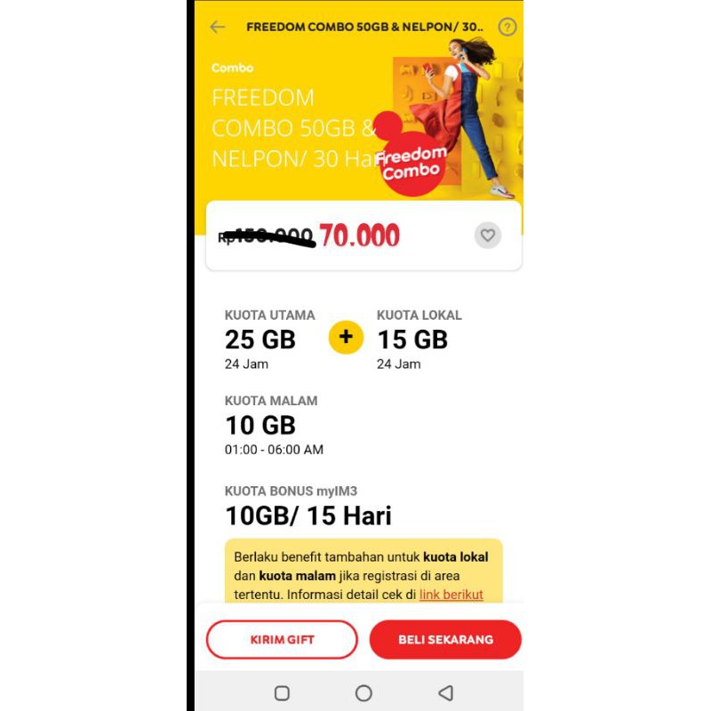 Harga freedom 50gb Terbaru Apr 2025 | BigGo Indonesia