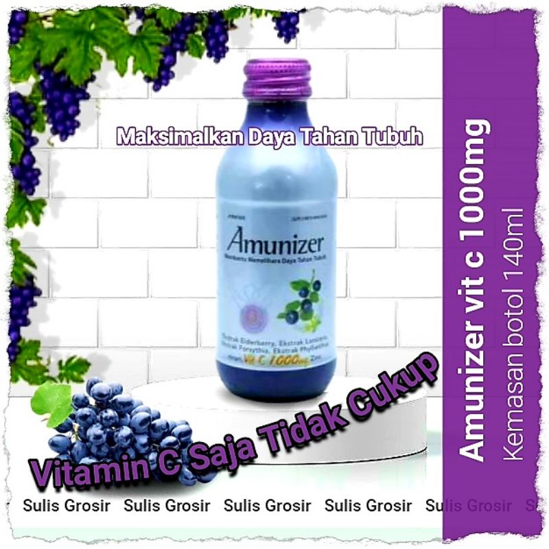 Jual Amunizer vit c 1000mg botol 140ml Indonesia|Shopee Indonesia