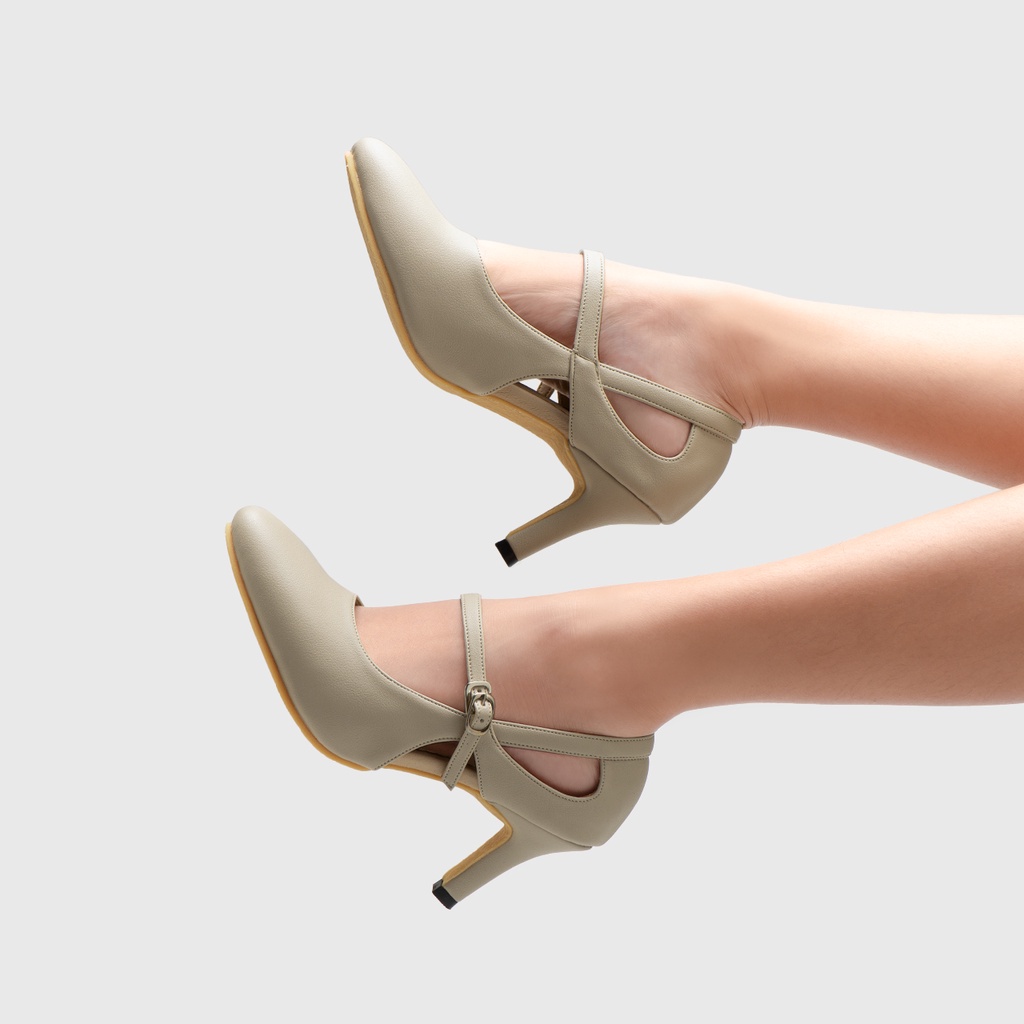 Jual Adorableprojects - Decimal Heels Creamy - Sepatu Wanita | Shopee ...