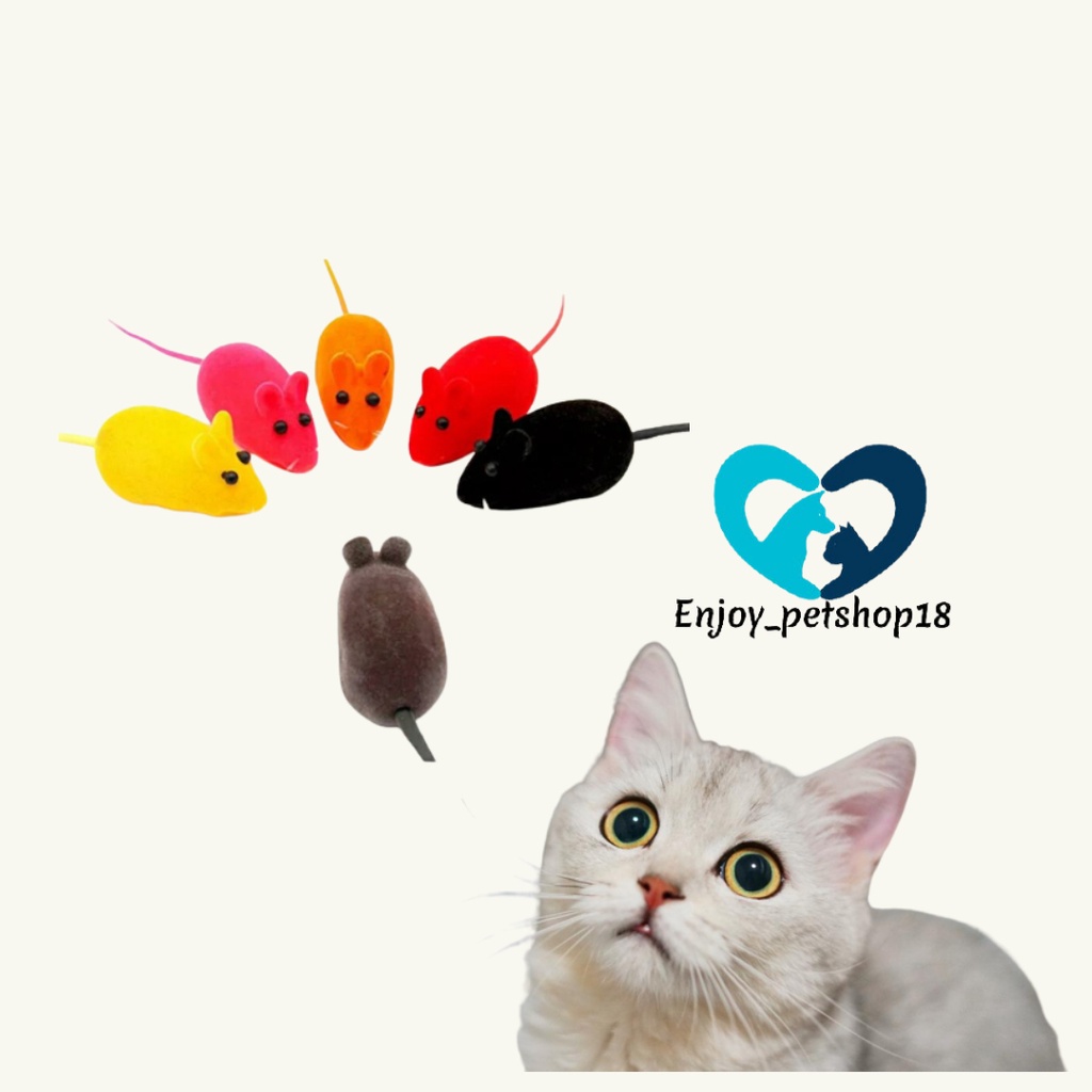 Jual Mainan tikus karet kucing anjing bunyi citcit hewan bersuara mouse ...