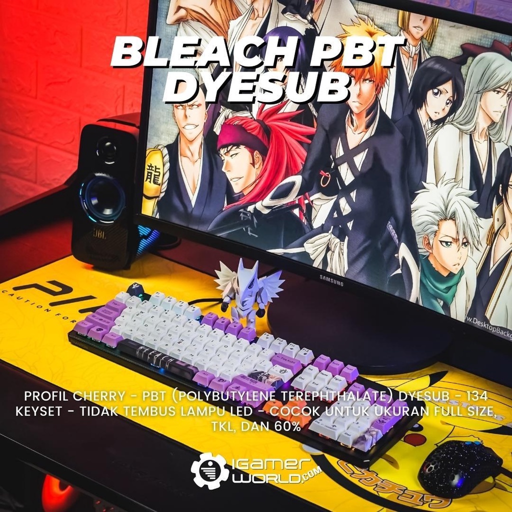 Jual Keycaps Bleach PBT Dyesub for Mechanical Keyboard | Shopee Indonesia