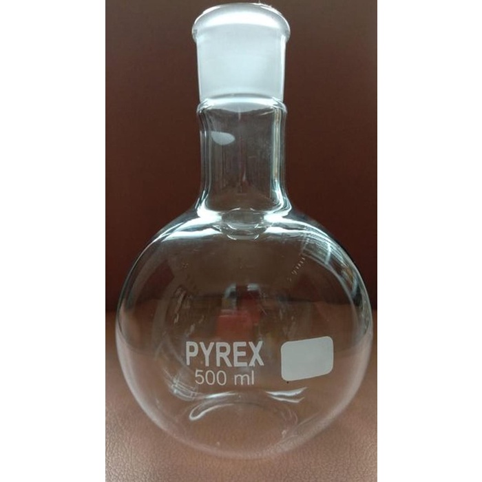 Jual labu destilasi / labu alas bulat / boiling flask / 500 ml | Shopee ...