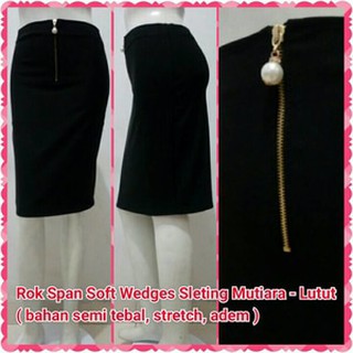 Jual Rok Span Soft Wedges Paha PUTIH | Kerja Kantor Resmi | Pakaian ...