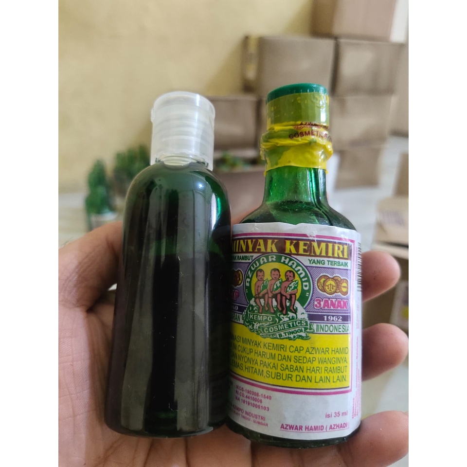 Jual MINYAK KEMIRI ASLI CAP 3 ANAK (BACA DESKRIPSI) | Shopee Indonesia