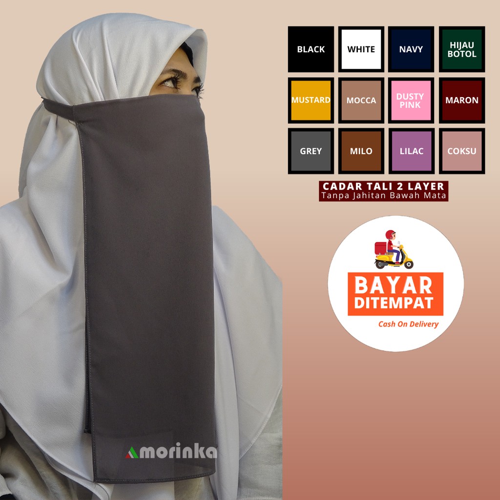 Jual CADAR TALI 2 LAYER [Tanpa Jahitan Bawah Mata] | Shopee Indonesia