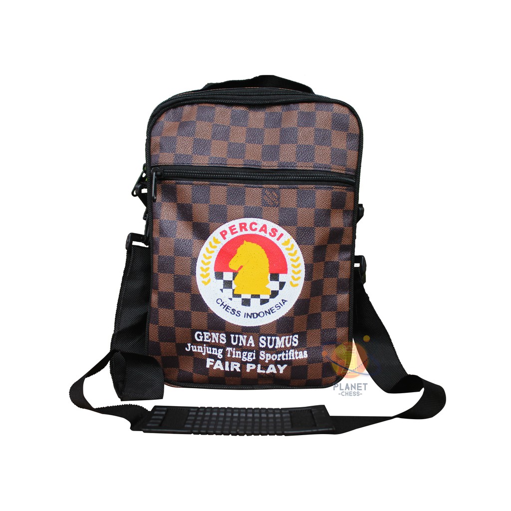 Jual Tas Selempang Motif Catur Logo Percasi - Fit Edition | Shopee ...