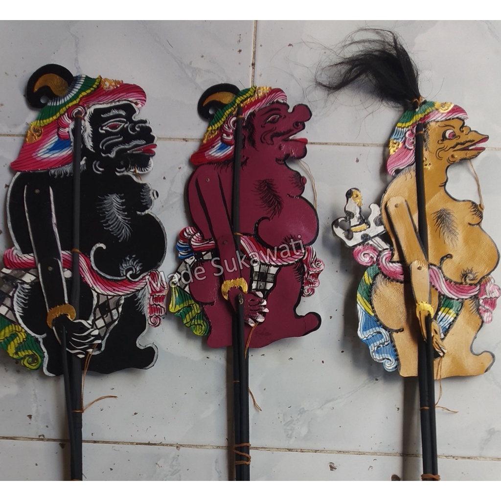 Jual Kerajinan Wayang kulit bali tokoh Sangut Delem Malen Merdah ...