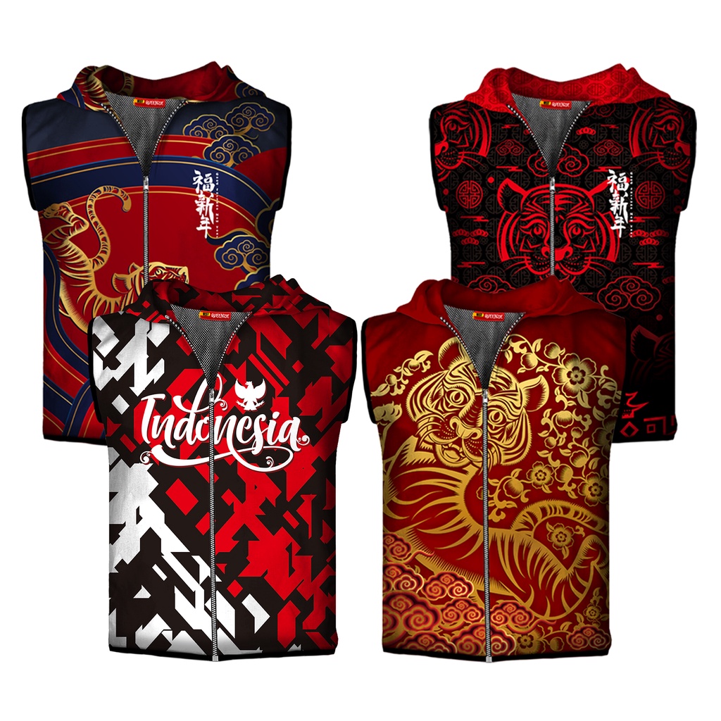 Jual Rompi Printing Wanita Pria Vest Hoodie Olahraga Running Dan Sepeda ...