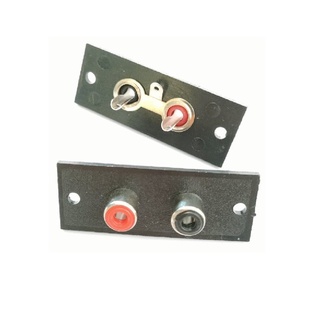 Jual Socket Rca 2 Pin 2 Lubang Soket Terminal RCA 2 Way Merah Putih ...