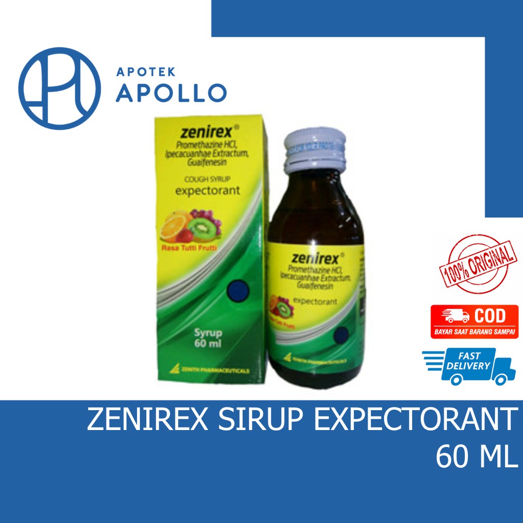 Jual ZENIREX EXPECTORANT SIRUP 60 ML | Shopee Indonesia