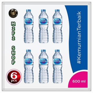 Jual Air Mineral Nestle Pure Life Botol Tanggung - 600 ml (Kemasan 6 Pcs) | Shopee Indonesia