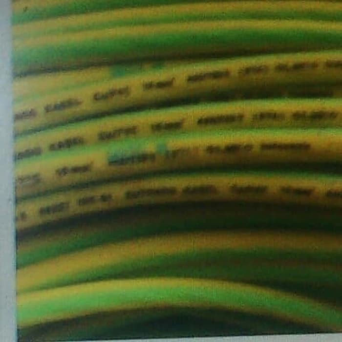 Jual Kabel Tunggal / Kabel NYA 6mm Meteran warna Kuning Hijau SNI dan ...