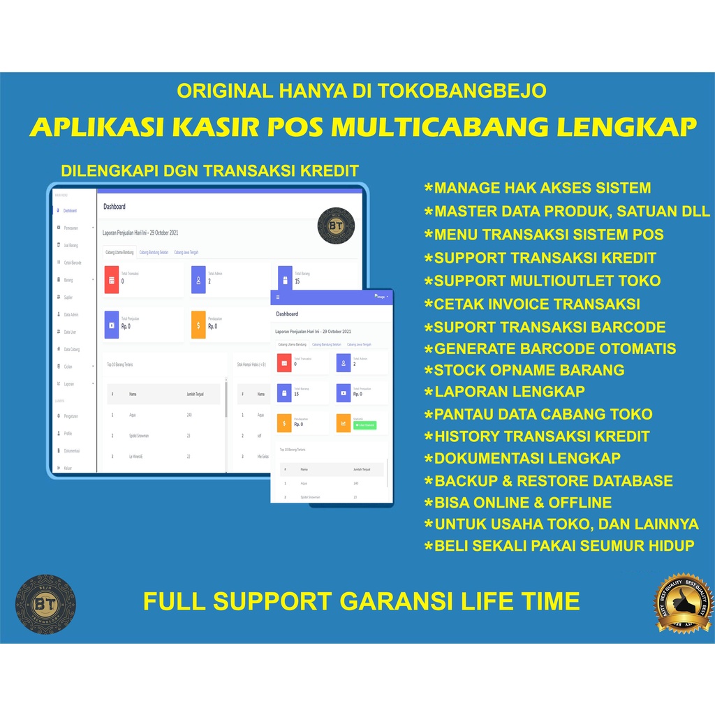Jual APLIKASI WEB SOURCE CODE PENJUALAN INVENTORY GUDANG & KASIR MULTI ...