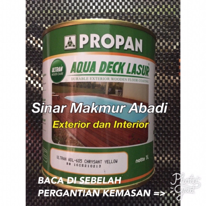 Jual PROPAN AQUA DECK LASUR ADL-605 WATERBASED (KHUSUS CAT LANTAI KAYU ...