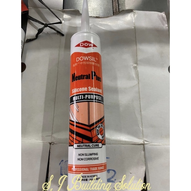 Jual LEM SILICONE DOWSIL NETRAL NEUTRAL PLUS BOTOL / LEM KACA SILIKON BOTOL | Shopee Indonesia