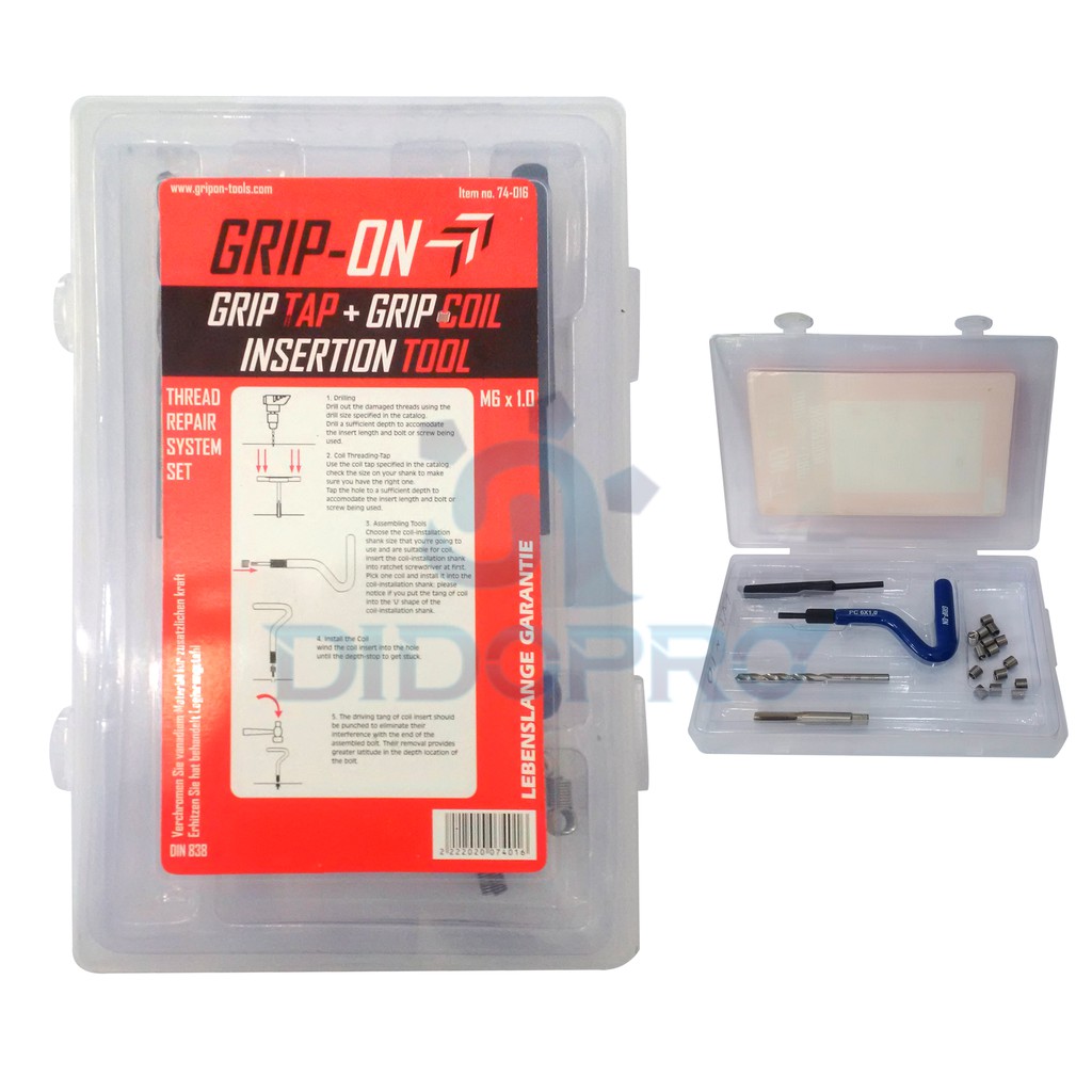 Jual Tap Recoil Set M6X1.0 GRIP ON ( Thread Repair System Set ...