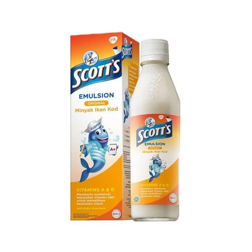 Jual Scott'S Emulsion Original Sirup 400 Ml Indonesia|Shopee Indonesia