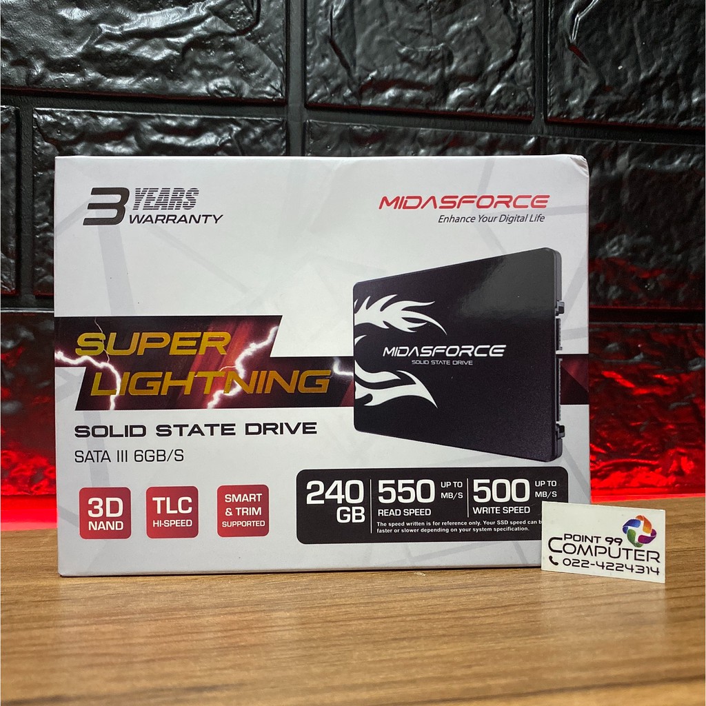 Jual SSD Midasforce 240GB Super Lightning Midas Force SATA | Shopee ...