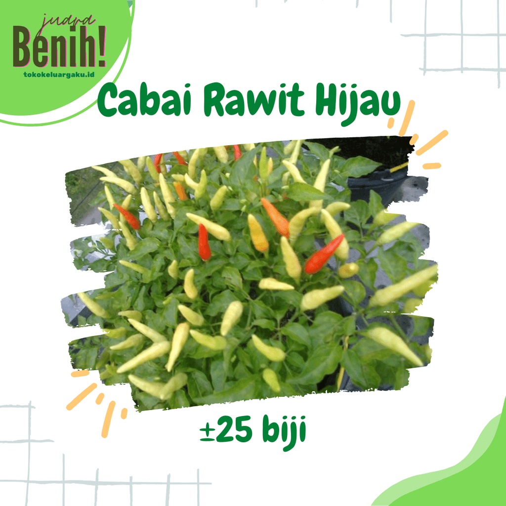 Jual Benih Cabe Rawit Hijau Unggul 35 biji Bibit Sayuran Cabai ...